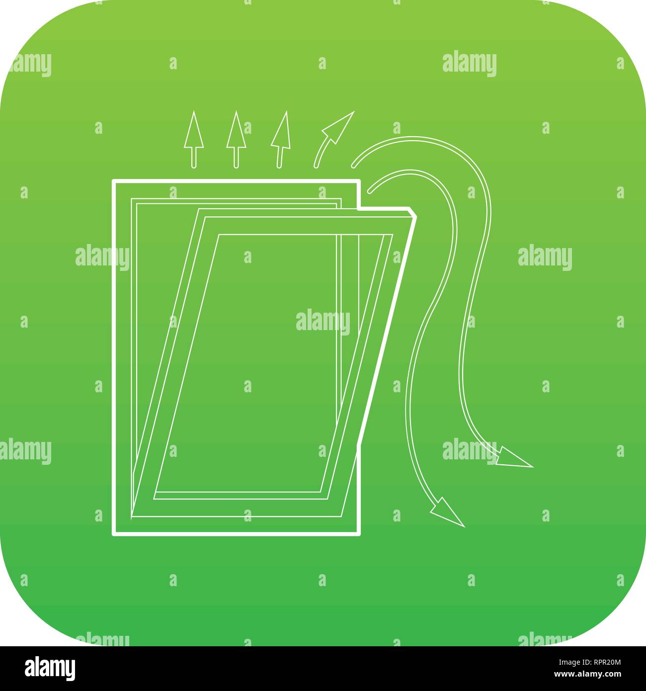 Window ventilation icon green vector Stock Vector Image & Art - Alamy