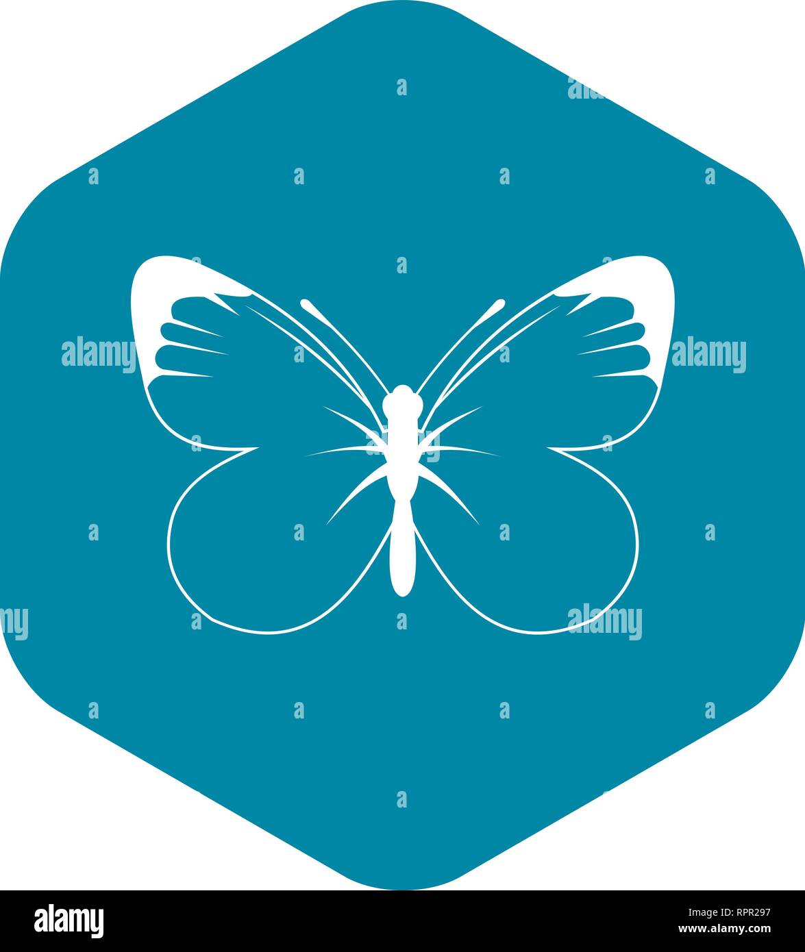 Butterfly icon, simple style Stock Vector Image & Art - Alamy