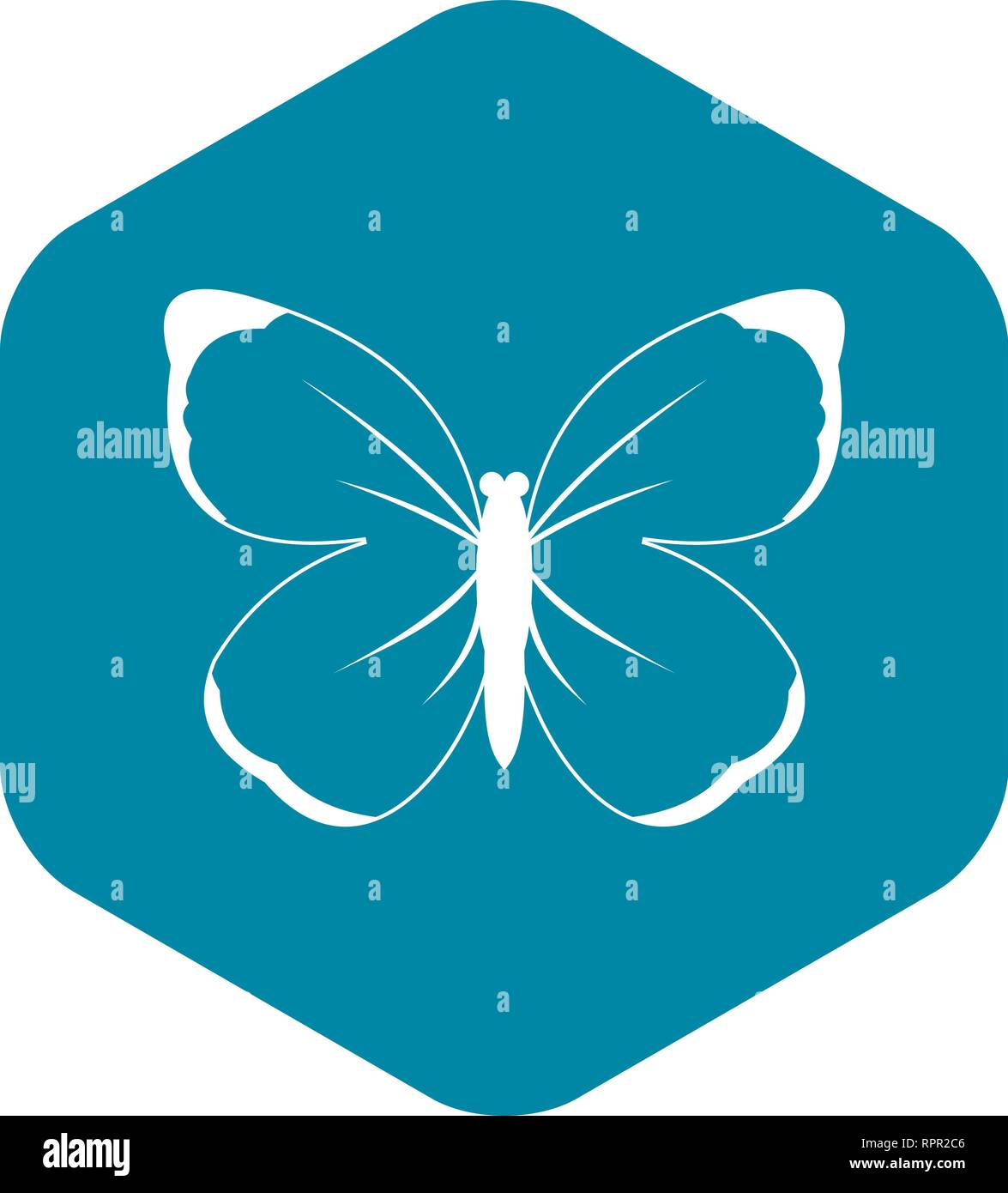 Butterfly icon, simple style Stock Vector Image & Art - Alamy