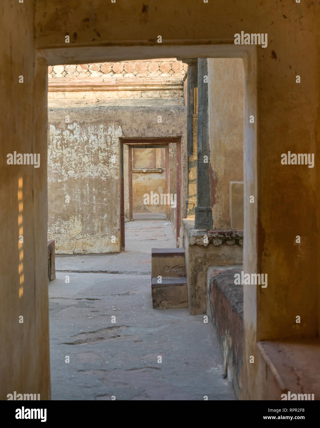 Courtyard of fort, Amber Fort, Jaipur, Rajasthan, India Stock Photo - Alamy