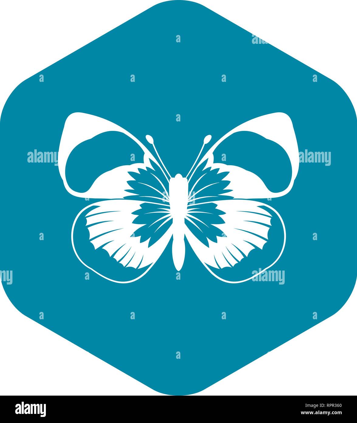 Butterfly icon, simple style Stock Vector Image & Art - Alamy