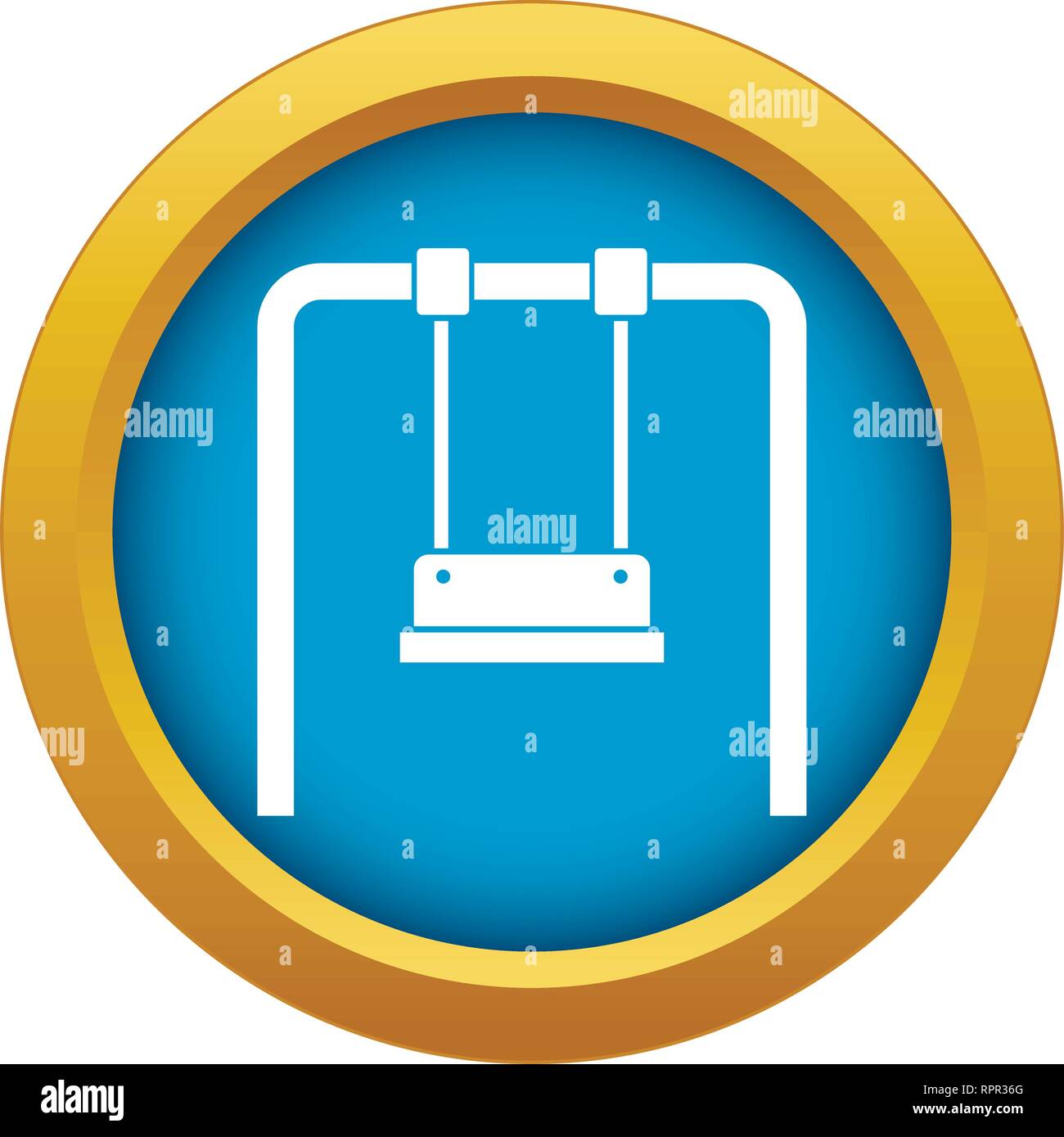 Swing icon blue vector isolated Stock Vector Image & Art - Alamy