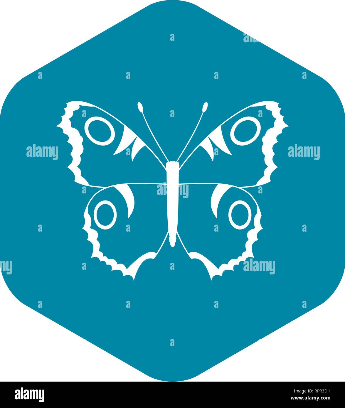 Butterfly icon, simple style Stock Vector Image & Art - Alamy