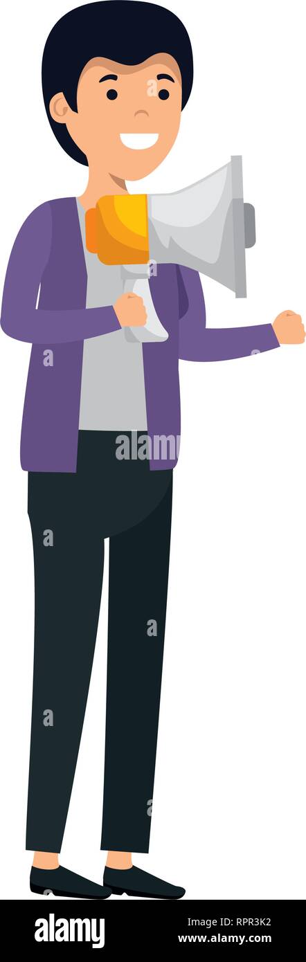 Megaphone animation hi-res stock photography and images - Alamy