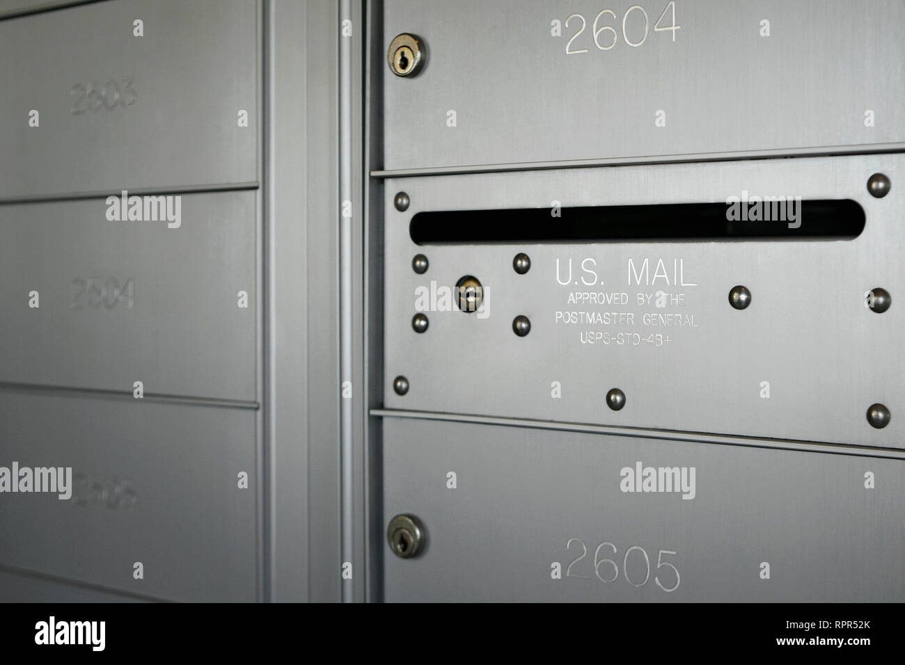 Post Office Boxes Stock Photo - Alamy