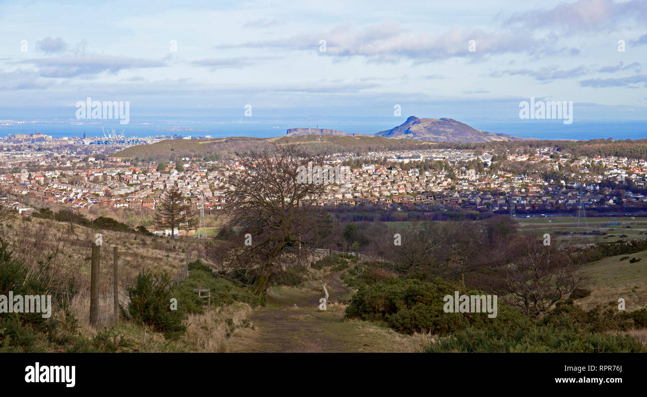Edinburgh from swanston village hi-res stock photography and images - Alamy