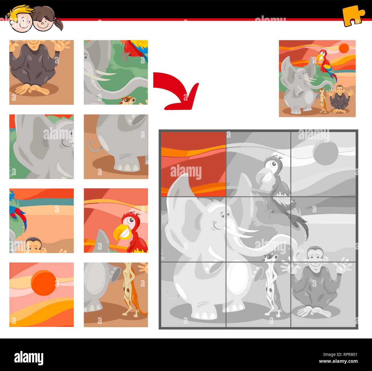 Parrot puzzle hi-res stock photography and images - Alamy