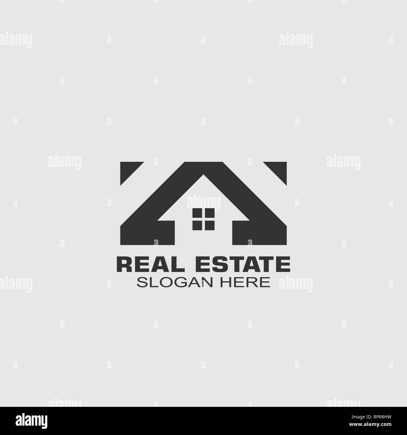Real estate graphic logo vector design, creative house logo Stock ...
