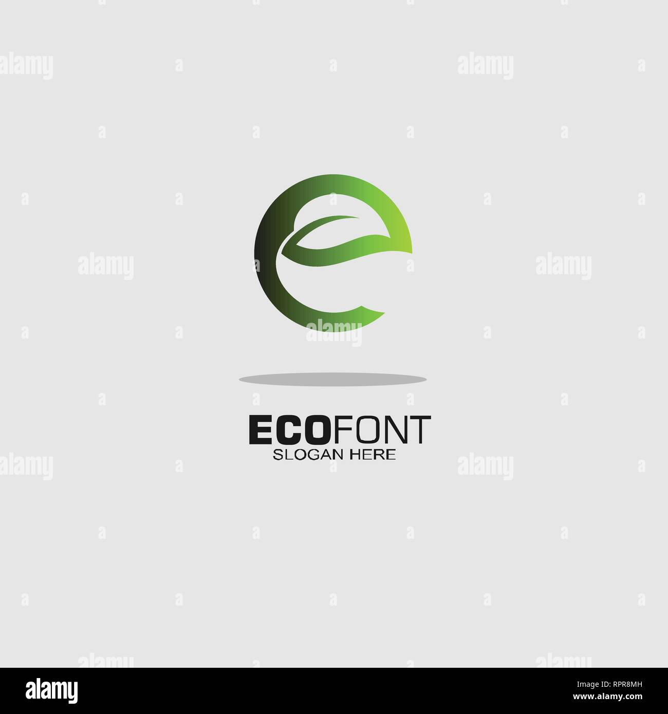 E ecology graphic logo template Stock Vector Image & Art - Alamy