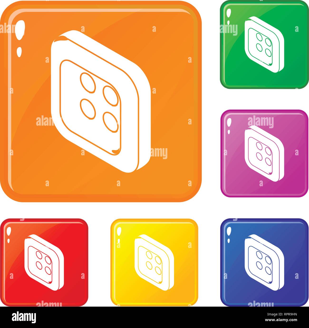 Square clothes button icons set vector color Stock Vector Image & Art ... Square clothes button icons set vector color Stock Vector Image & Art ...