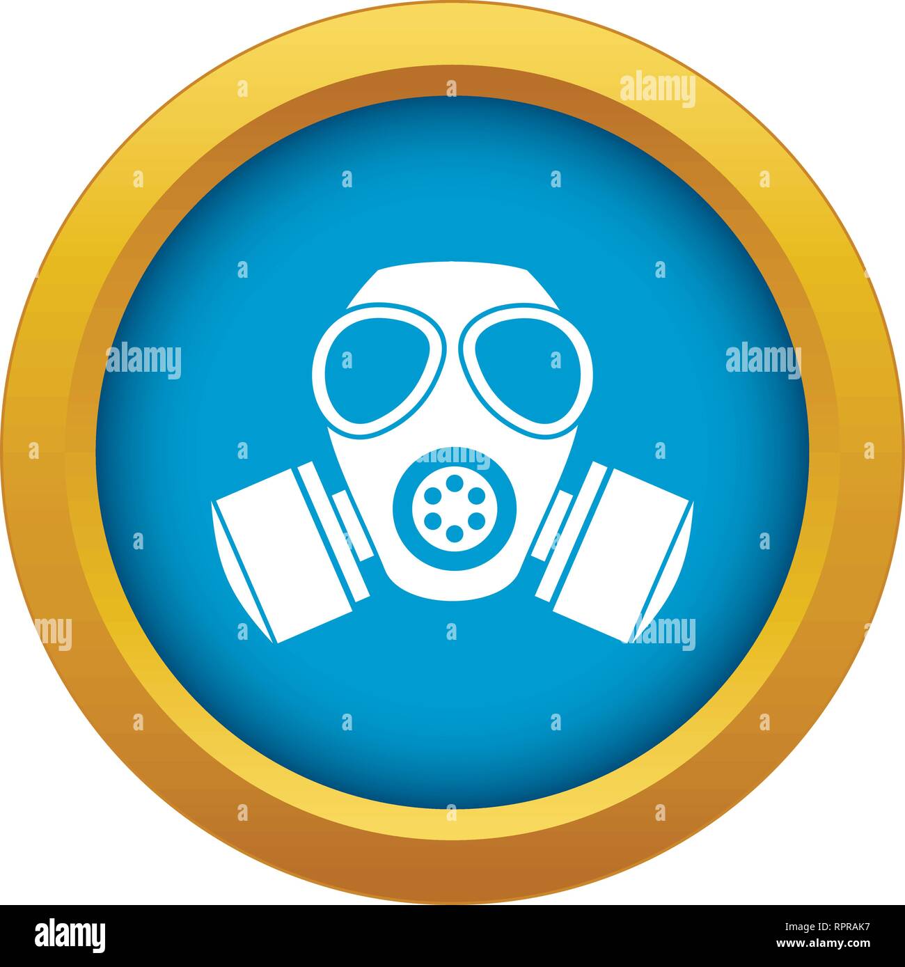 Chemical gas mask icon blue vector isolated Stock Vector Image & Art ...