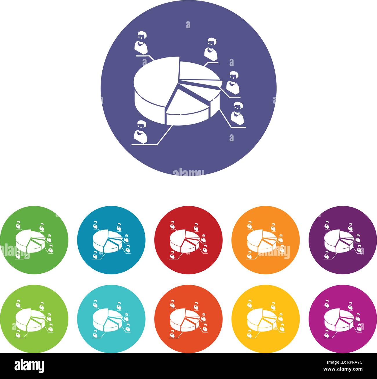 Election diagram icons set vector color Stock Vector Image & Art - Alamy