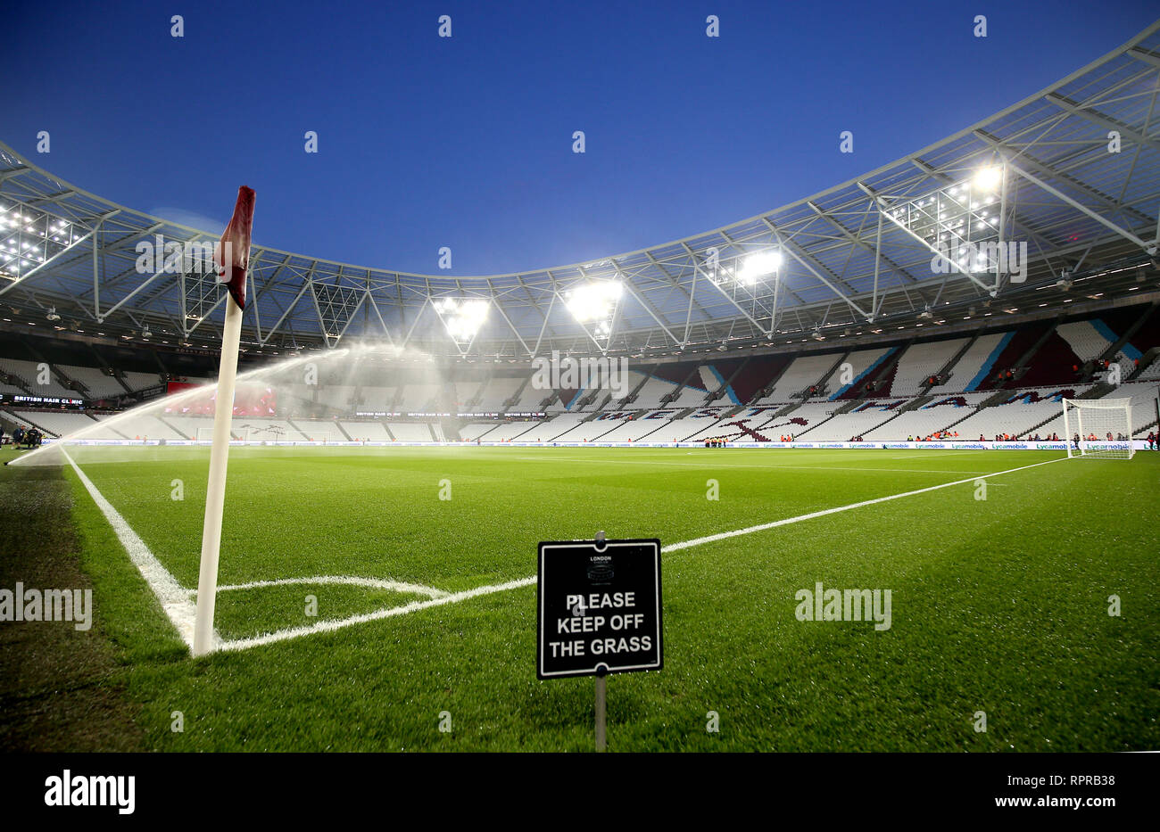 Football pitch sprinklers hi-res stock photography and images - Alamy