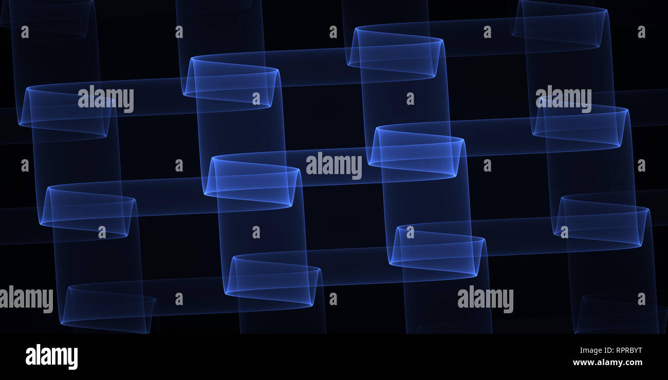 Glowing neon wavy lines Stock Photo - Alamy