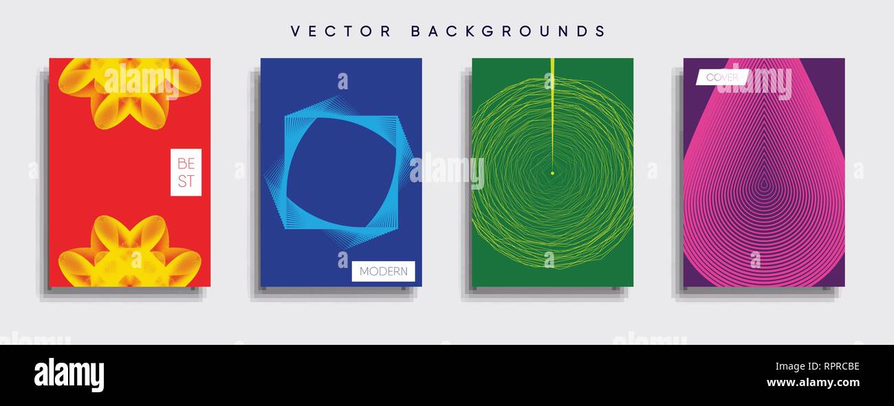 Vector cover designs. Future Poster template. Smartphone modern ...
