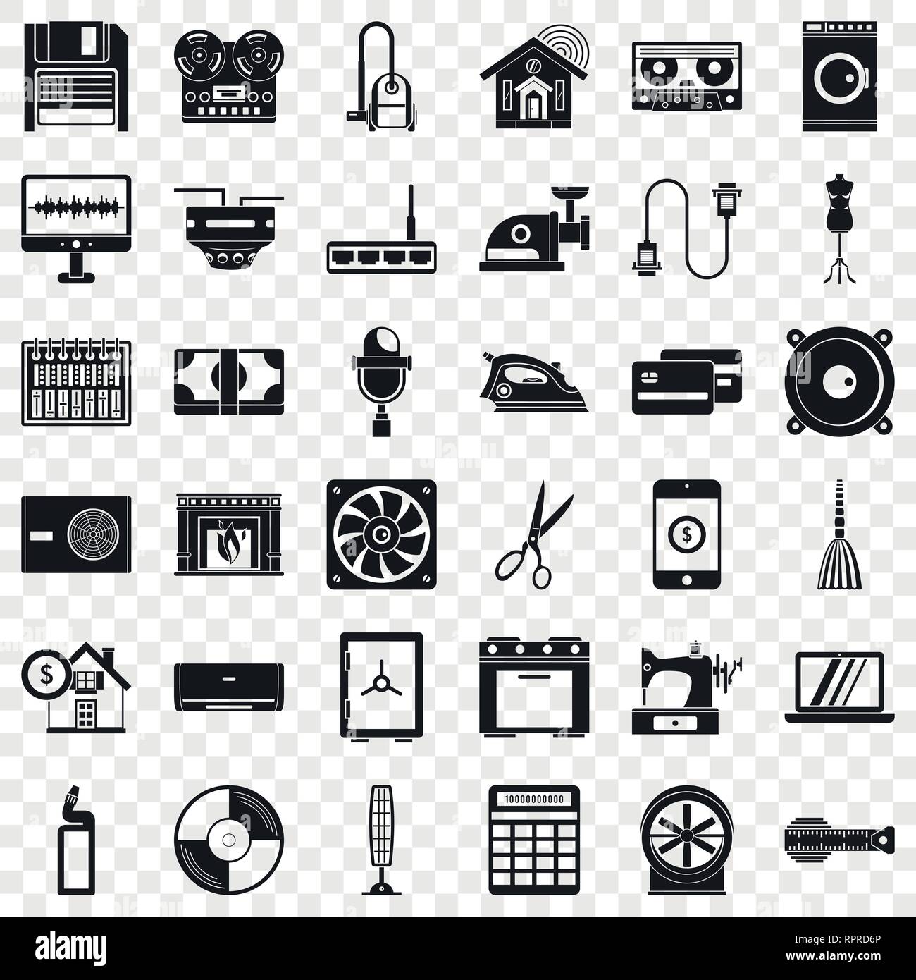 Appliance icons set, simple style Stock Vector Image & Art - Alamy