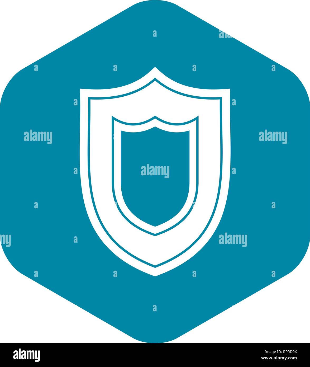 Shield icon, simple style Stock Vector Image & Art - Alamy