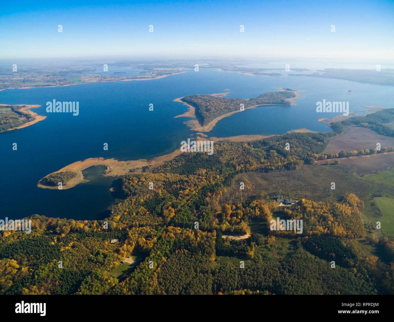 Aerial view of reinforced concrete bunkers belonged to Headquarters of ...