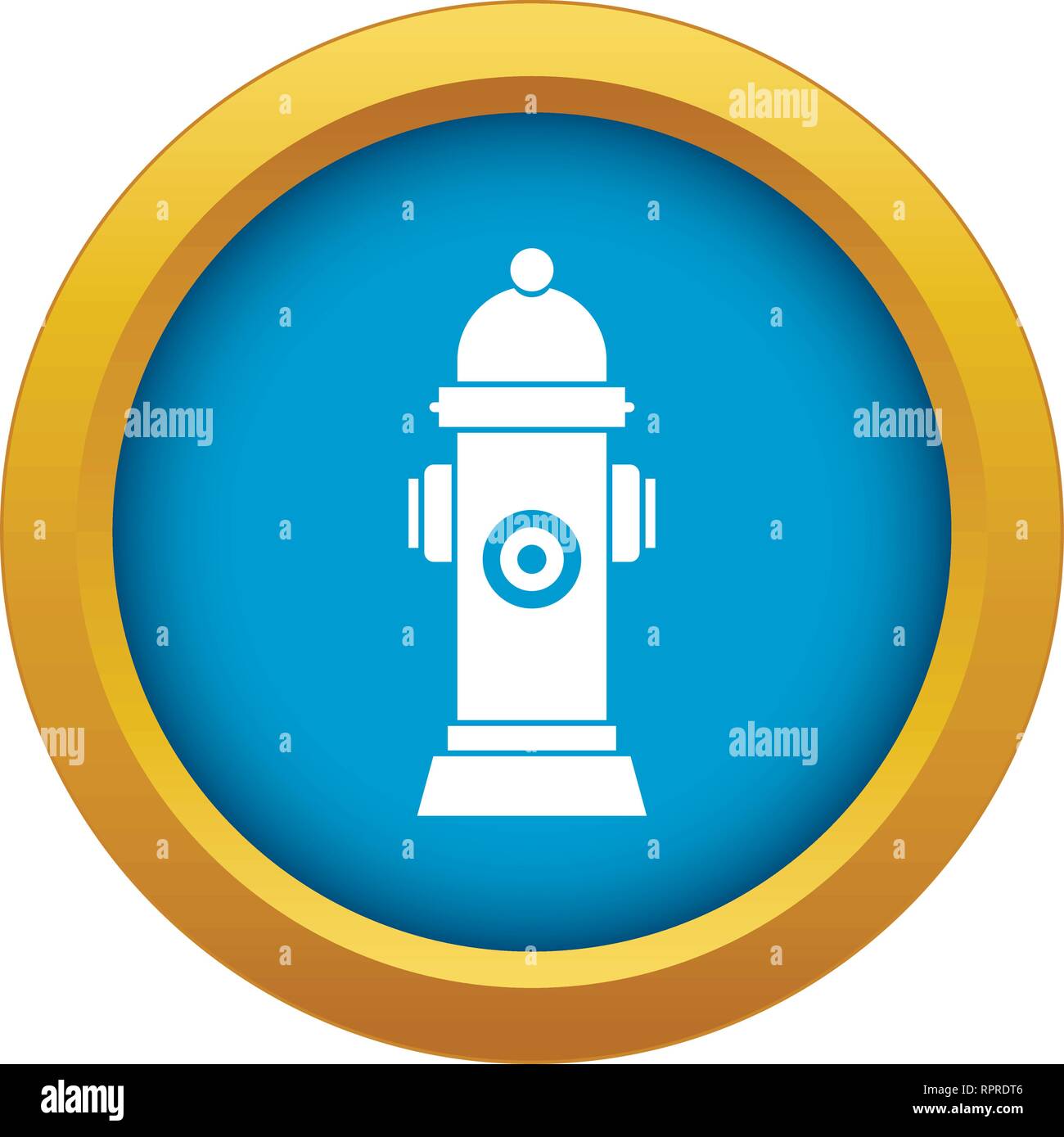 Hydrant icon blue vector isolated Stock Vector Image & Art - Alamy