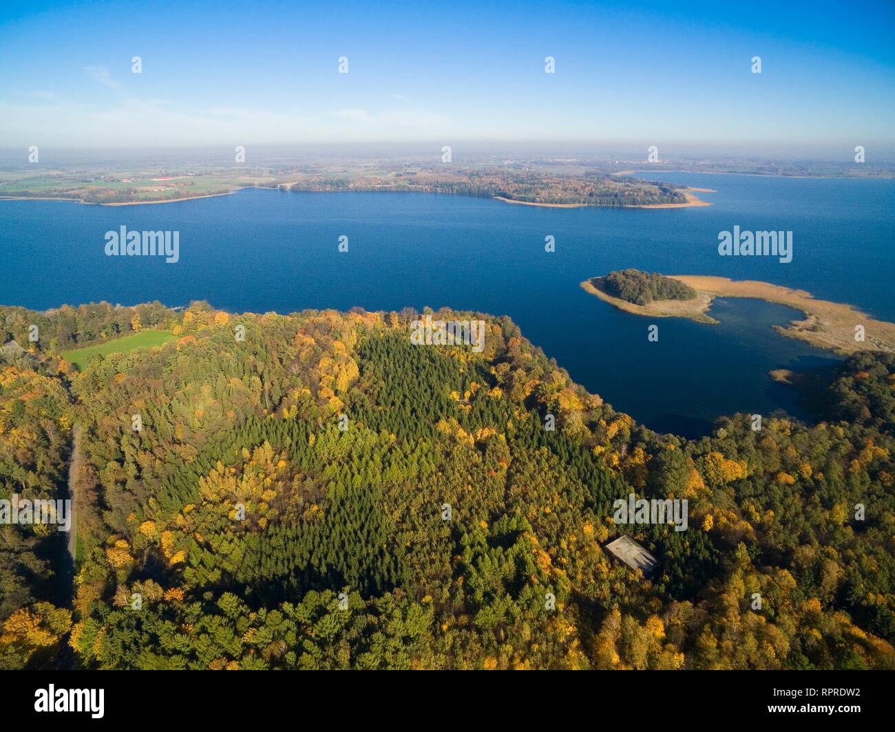 Aerial view of reinforced concrete bunkers belonged to Headquarters of ...