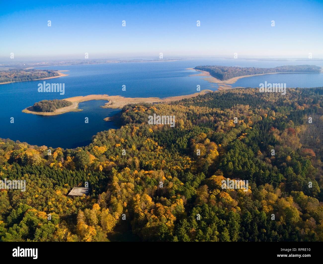 Aerial view of reinforced concrete bunkers belonged to Headquarters of ...