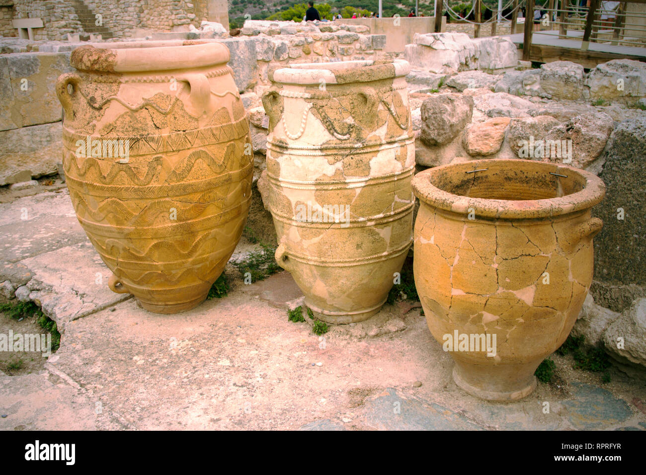 Palace Style Pithos With Octopus Design Clipart