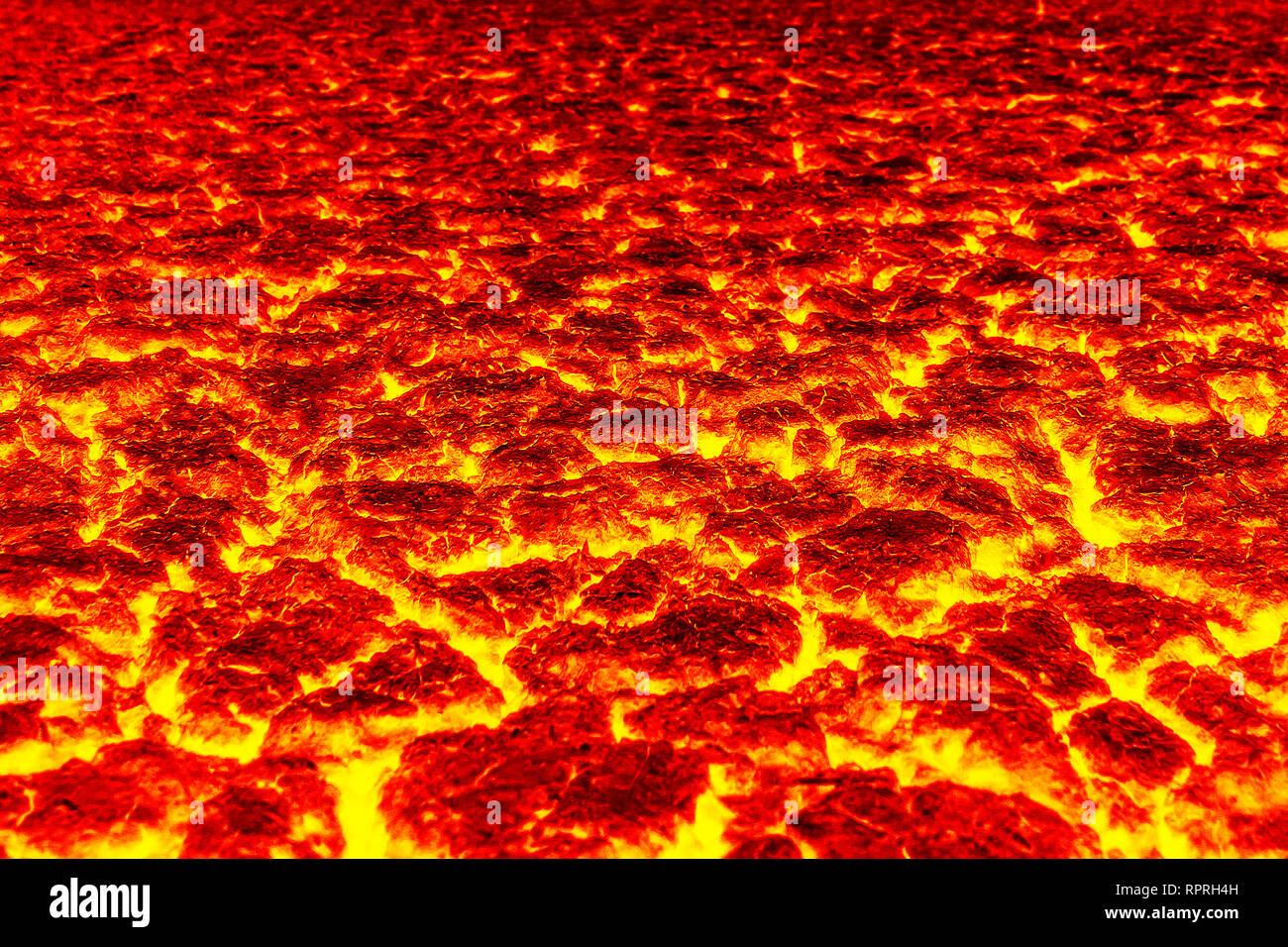 heat red cracked ground texture after eruption volcano Stock Photo - Alamy
