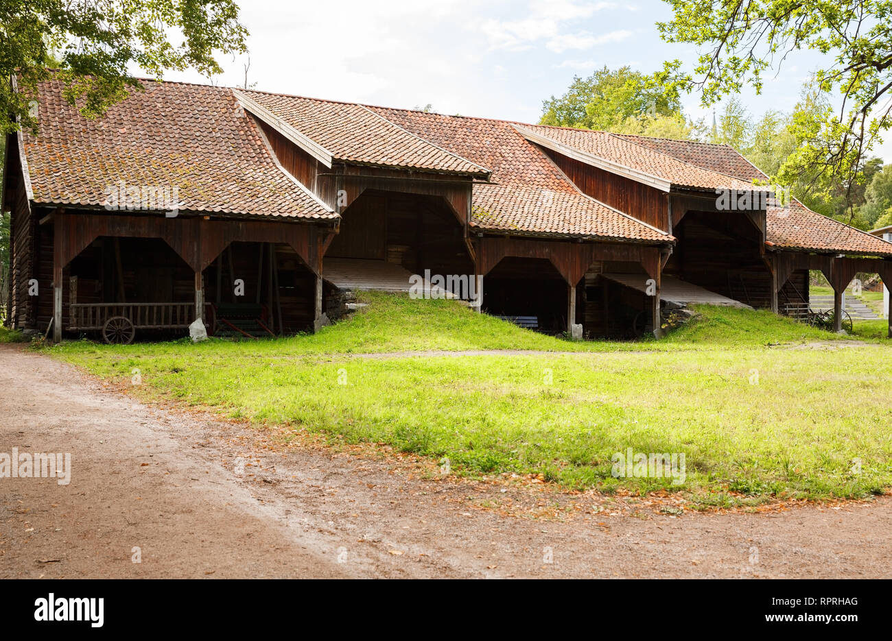 Traditional old wooden farm house in Oslo, Norway Stock Photo - Alamy
