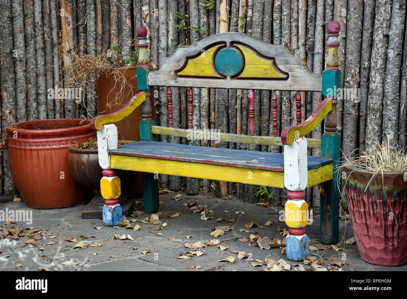 Hand painted bench hi-res stock photography and images - Alamy