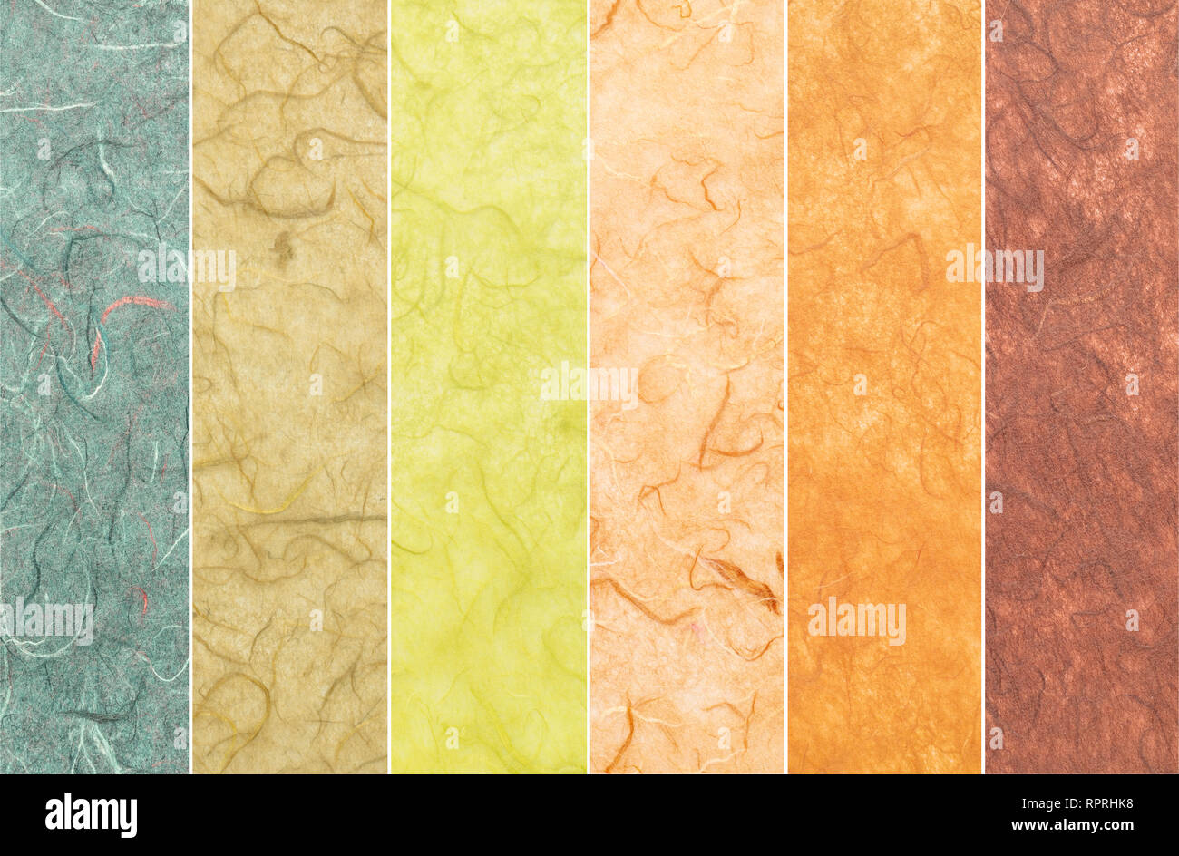 handmade mulberry paper collection - collage of images with different ...