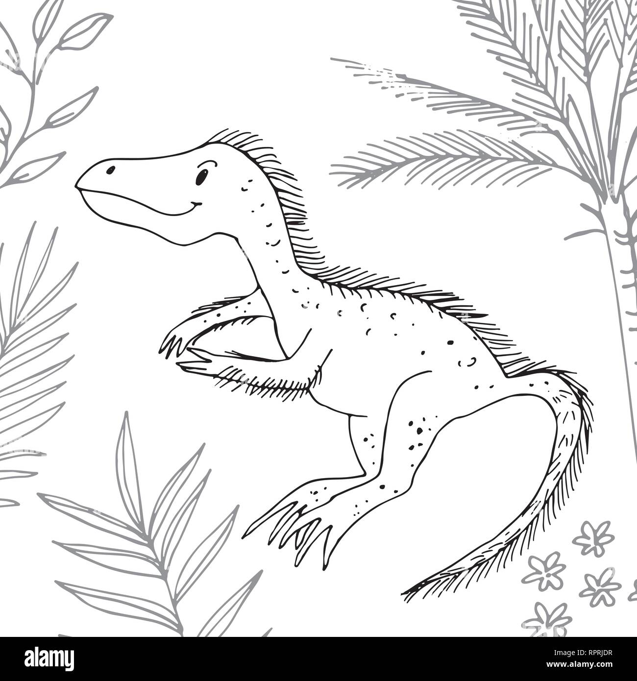Cretaceous Dinosaur Drawing