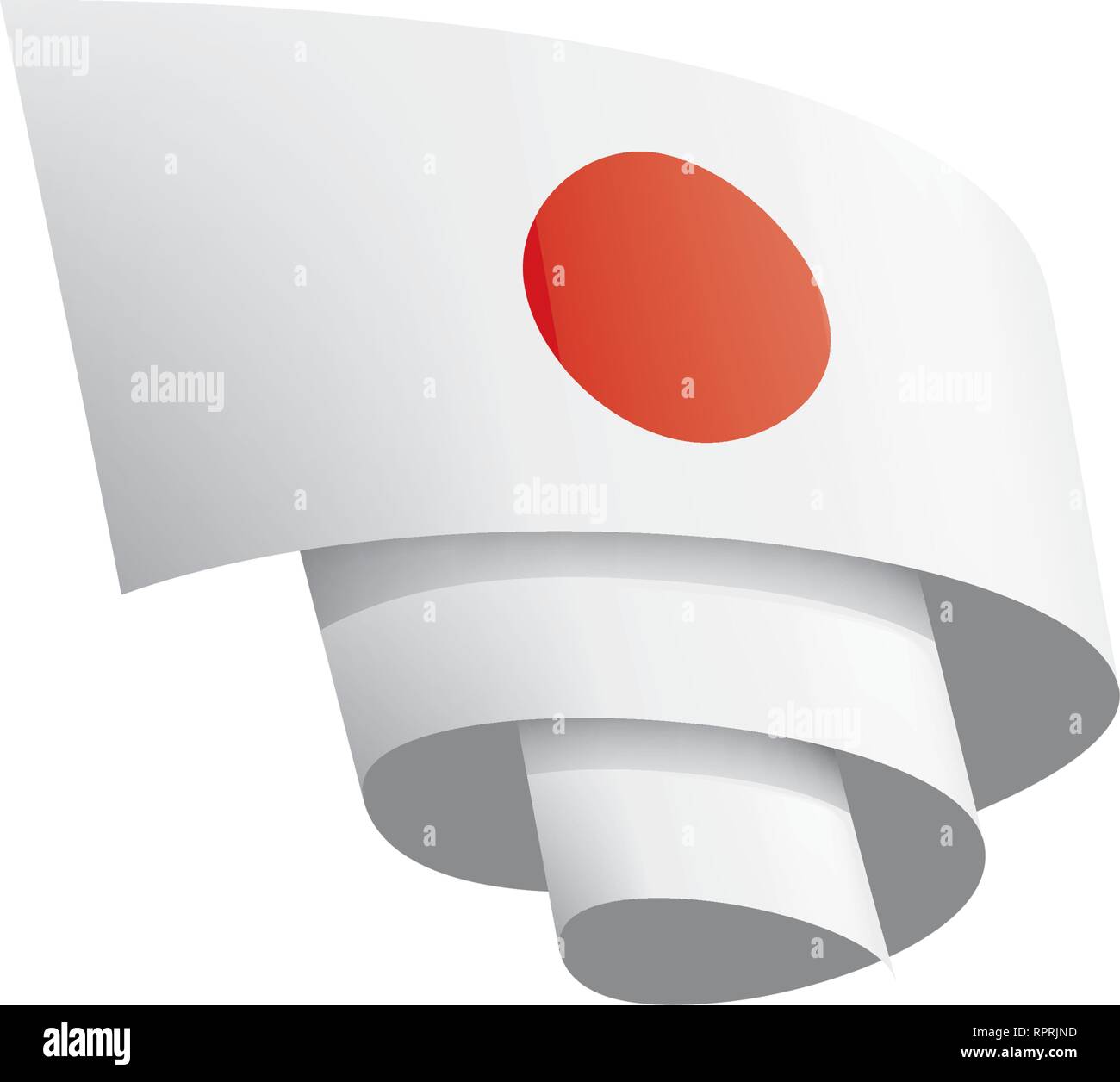 Japan flag, vector illustration on a white background Stock Vector ...