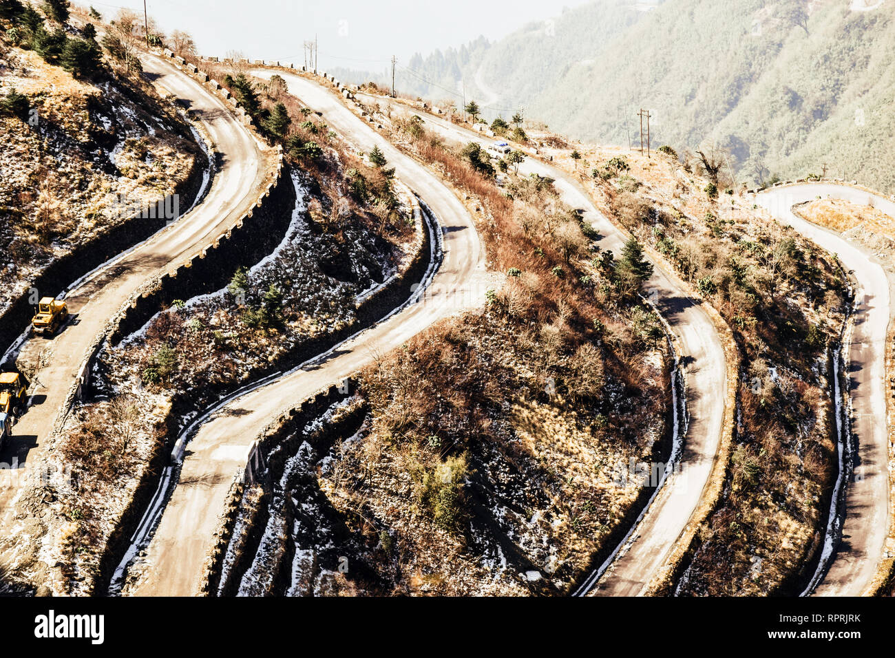 Sikkim roads hi-res stock photography and images - Alamy