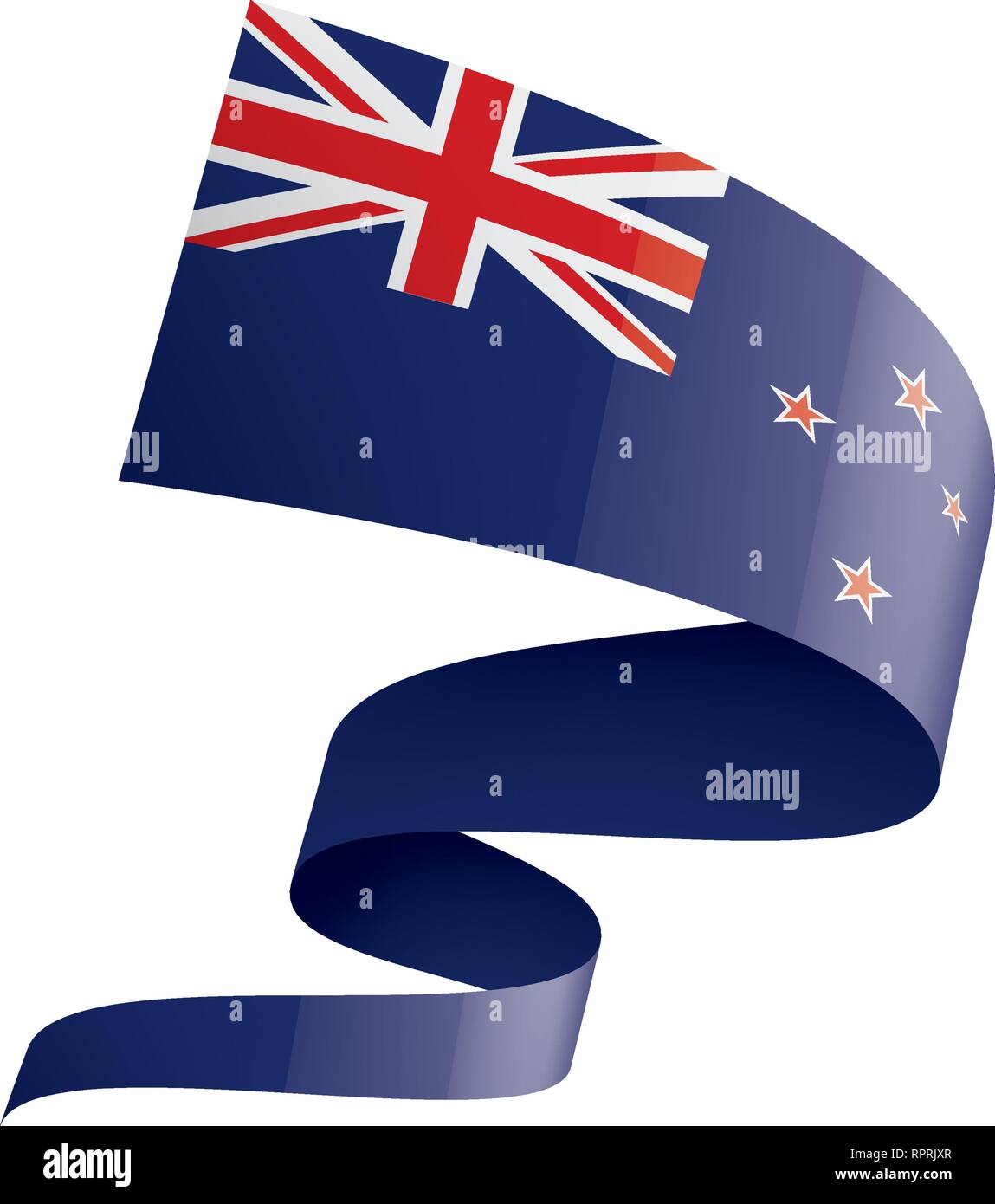 New Zealand flag, vector illustration on a white background Stock Vector Image & Art - Alamy