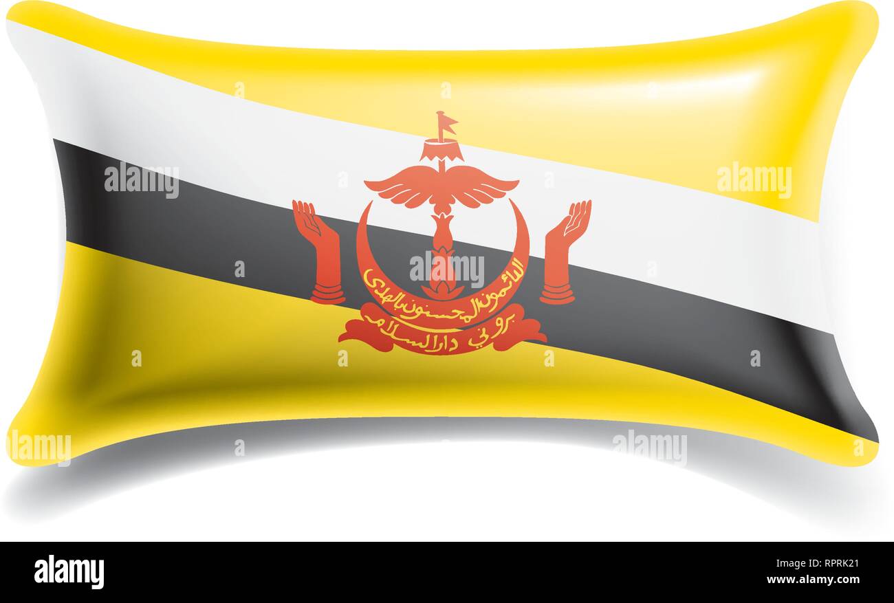 Brunei flag, vector illustration on a white background Stock Vector ...
