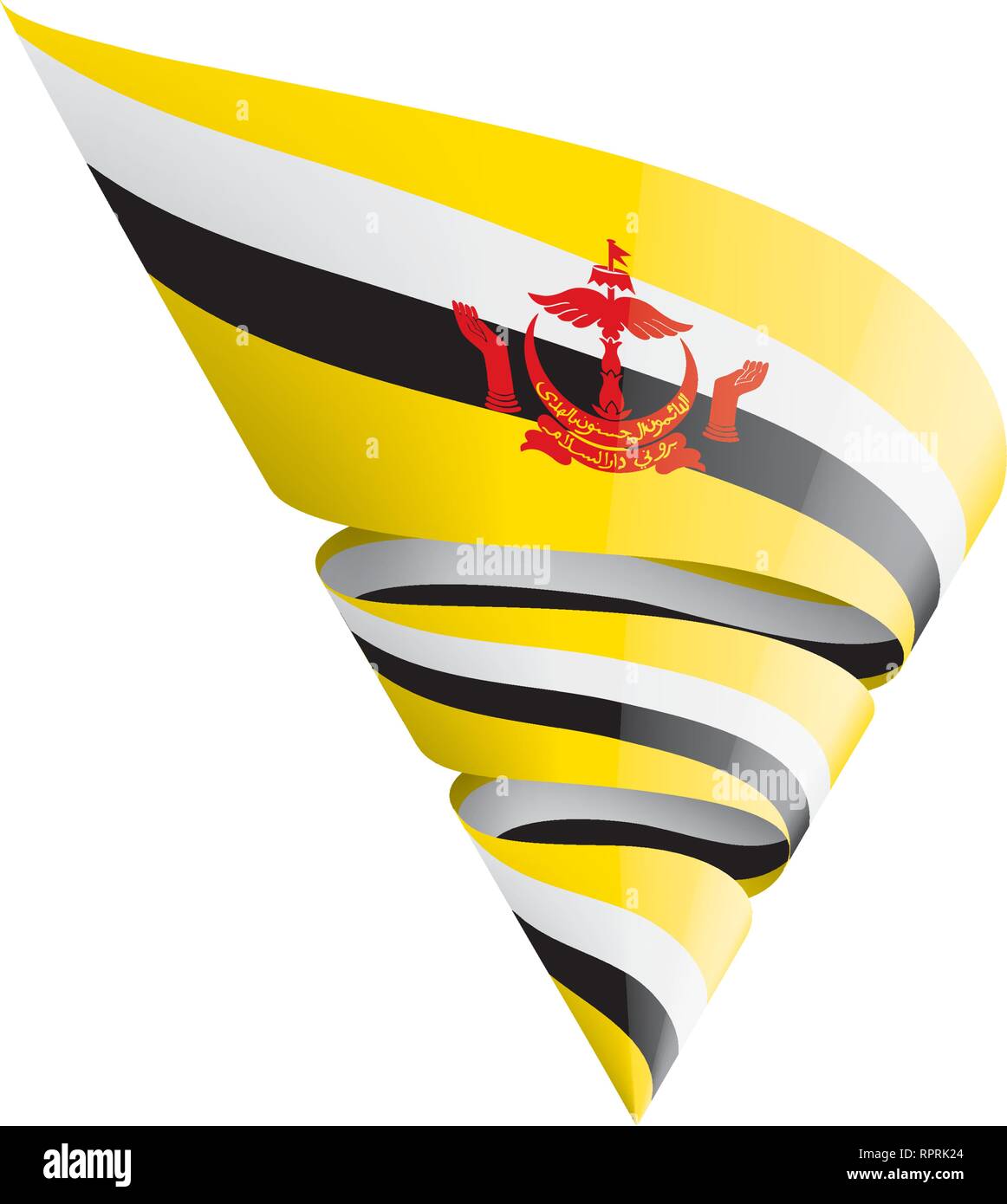 Brunei flag, vector illustration on a white background Stock Vector ...