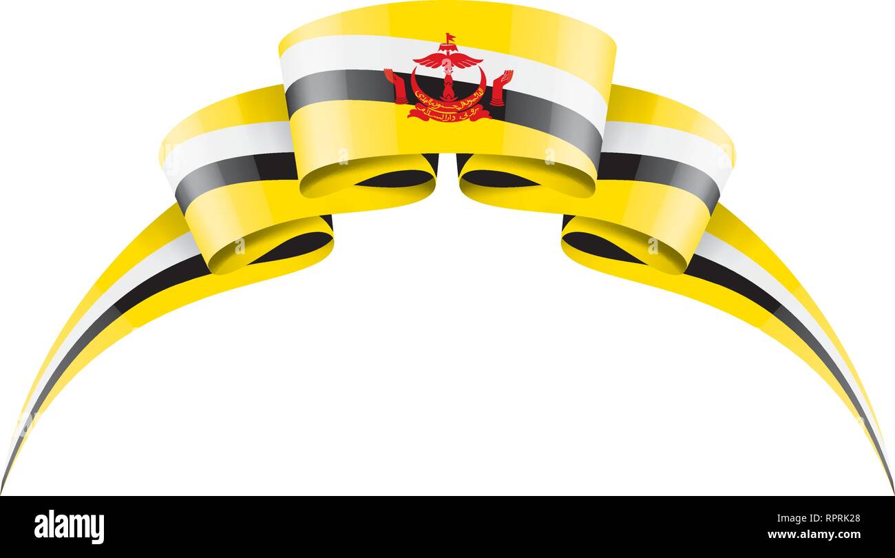 Brunei flag, vector illustration on a white background Stock Vector ...