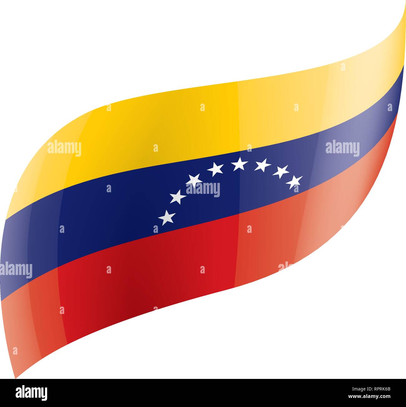 Venezuela flag, vector illustration on a white background Stock Vector ...