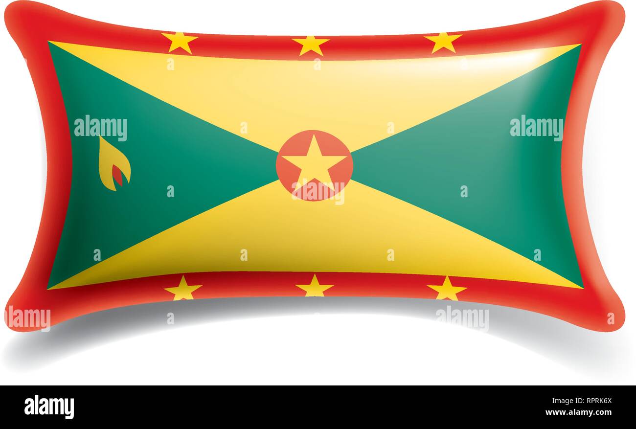 Grenada flag, vector illustration on a white background Stock Vector ...