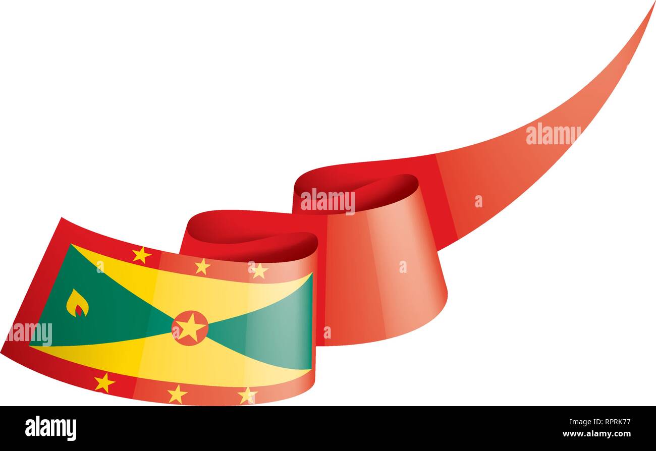 Grenada flag, vector illustration on a white background Stock Vector ...