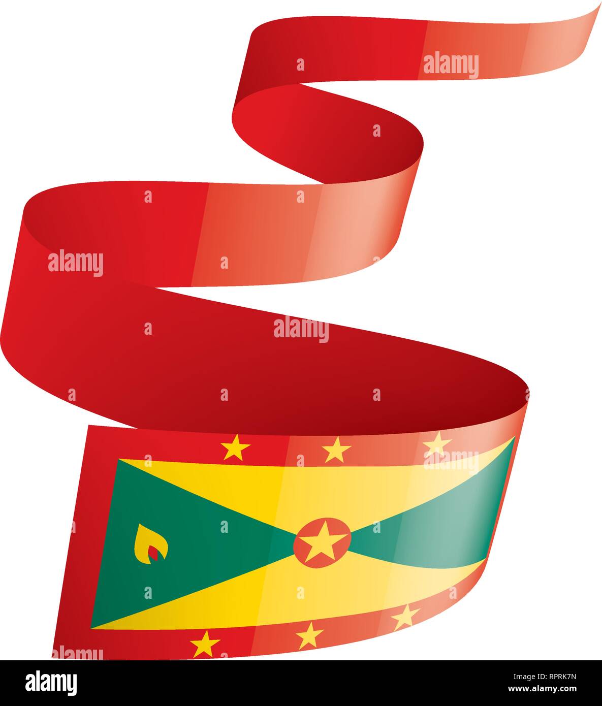 Grenada flag, vector illustration on a white background Stock Vector ...