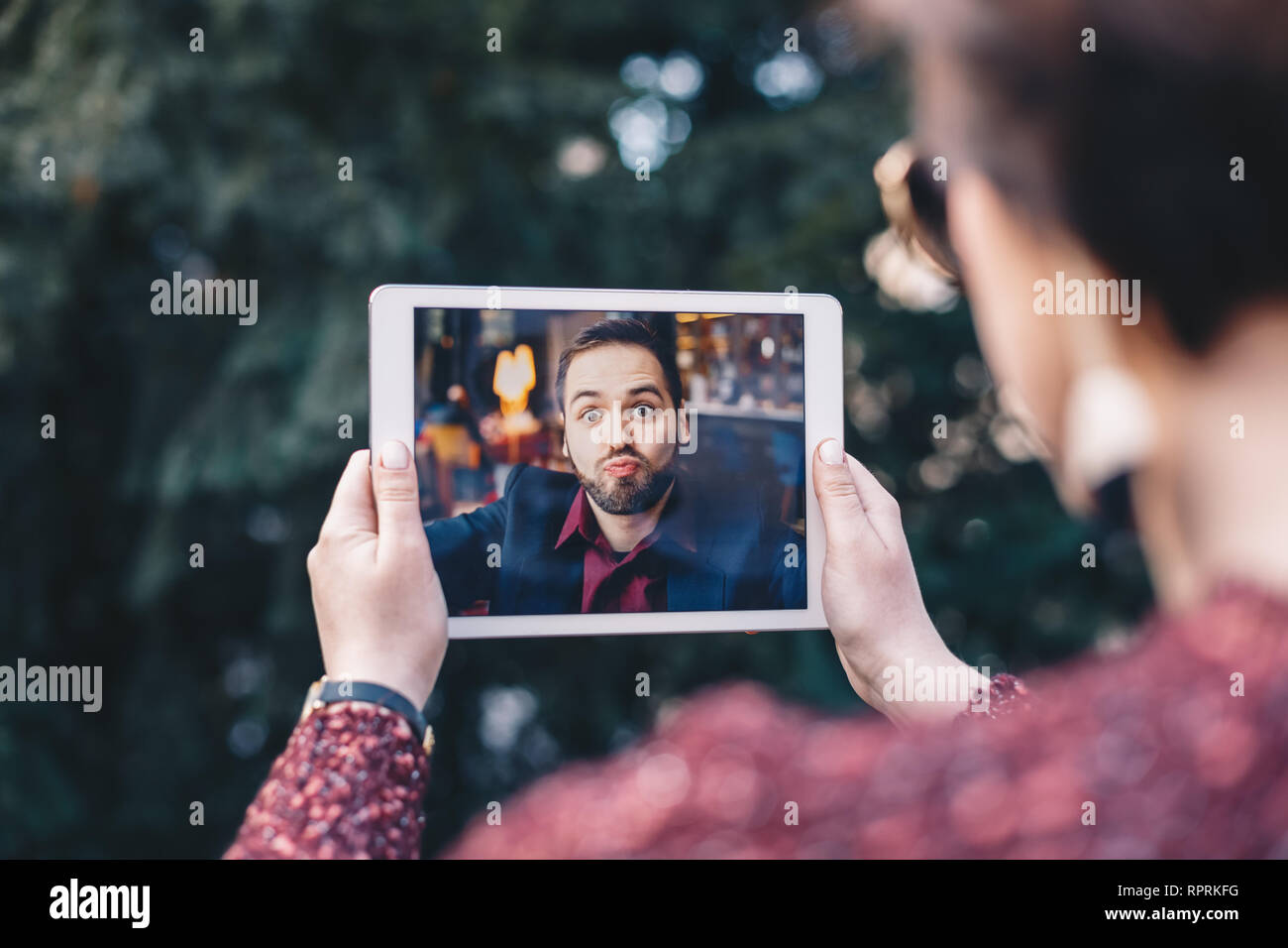 Boyfriend webcam hi-res stock photography and images - Alamy