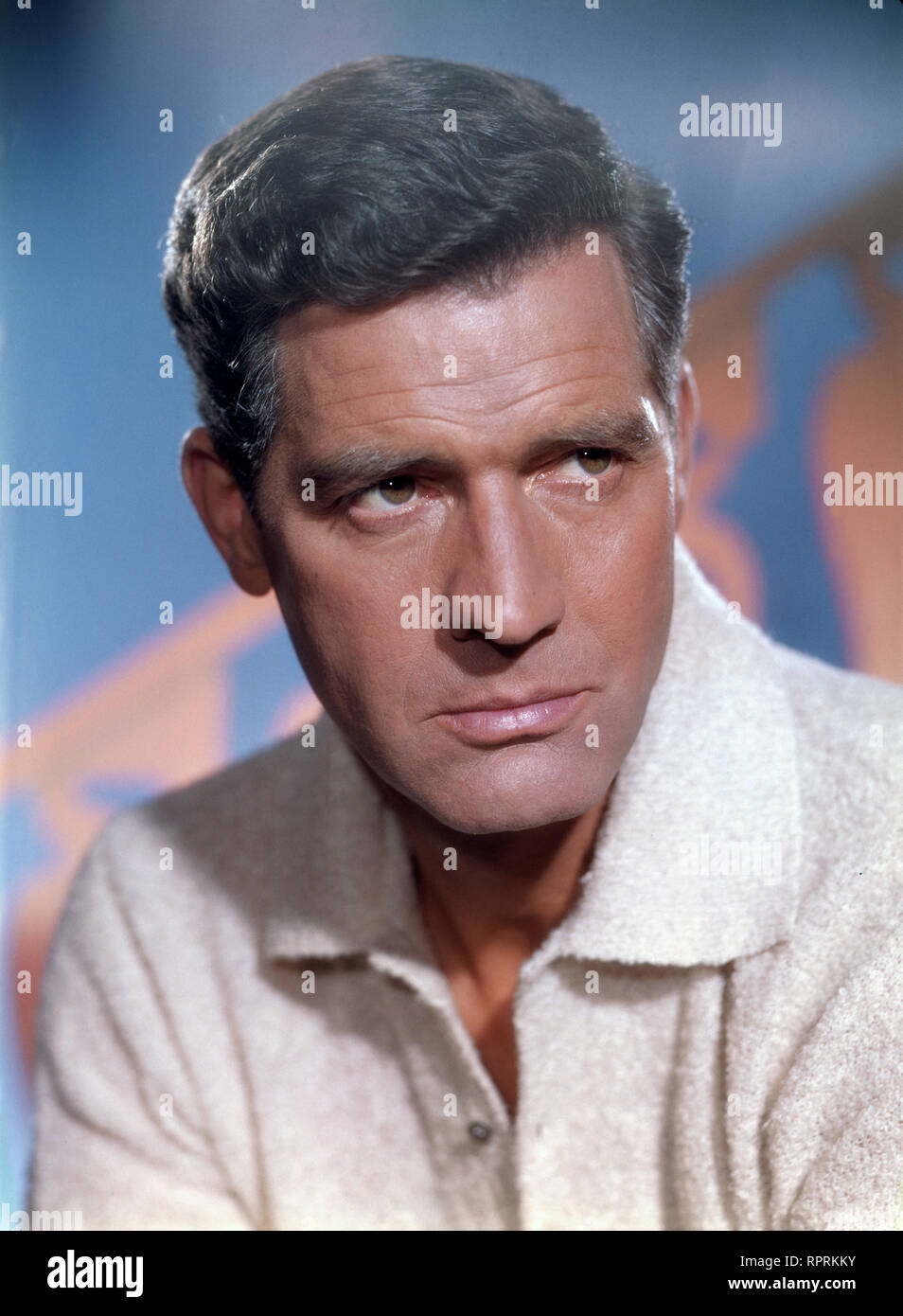 Paul Hubschmid - Studioaufnahme zum Film: Marilil, 1959. Swiss actor ...