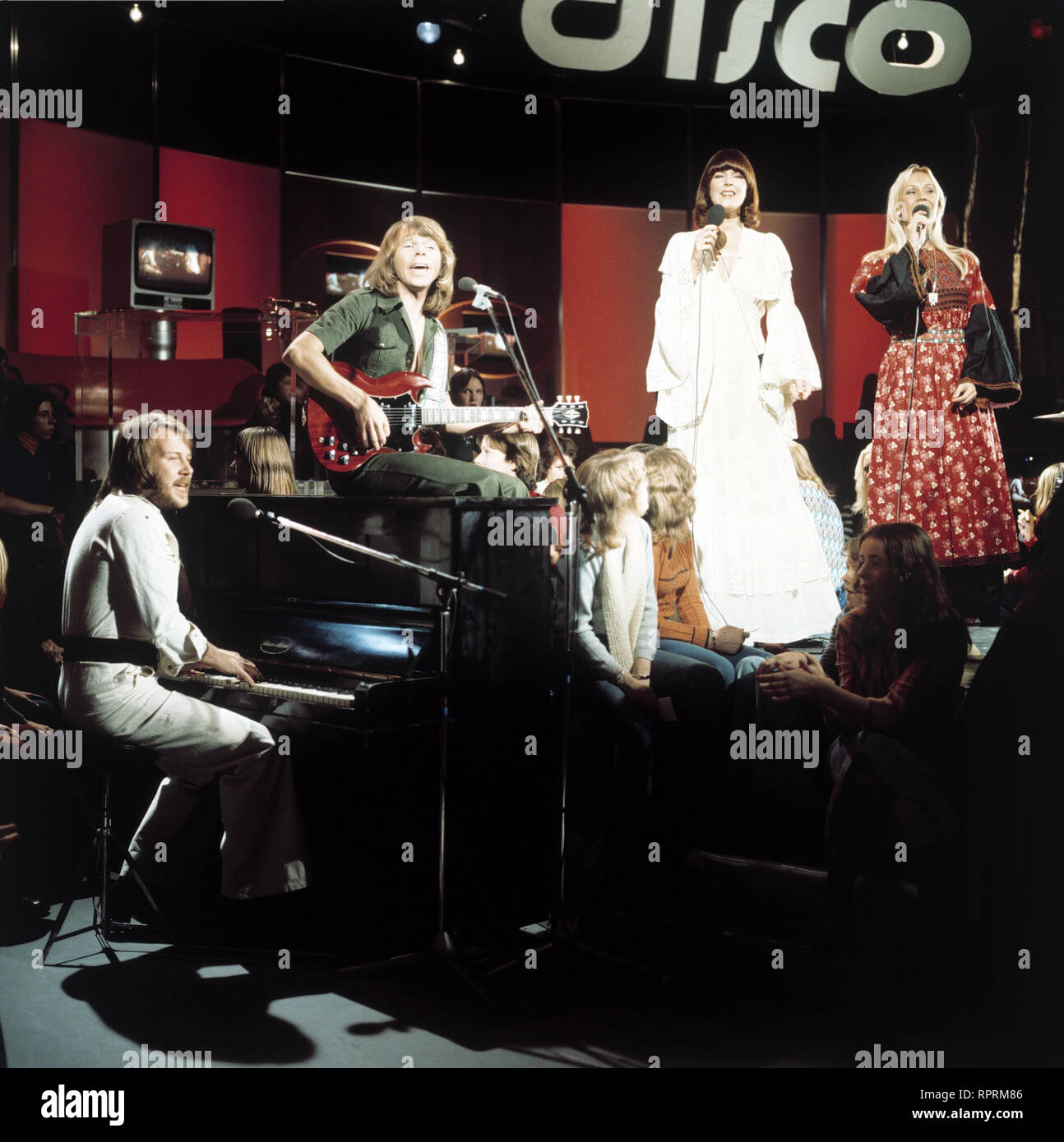 ABBA, Björn (Bjoern), Benny, Agnetha und Anni-Frid, Auftritt in der ZDF-Musiksendung: DISCO ...