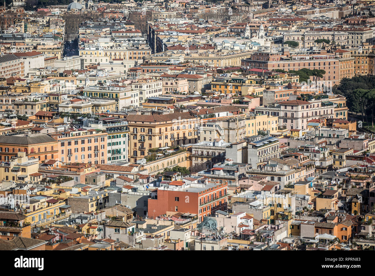 Birds eye view of rome hi-res stock photography and images - Alamy