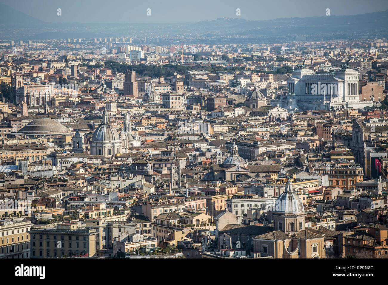 Beautiful view of Vatican and City of Rome, italy Stock Photo - Alamy