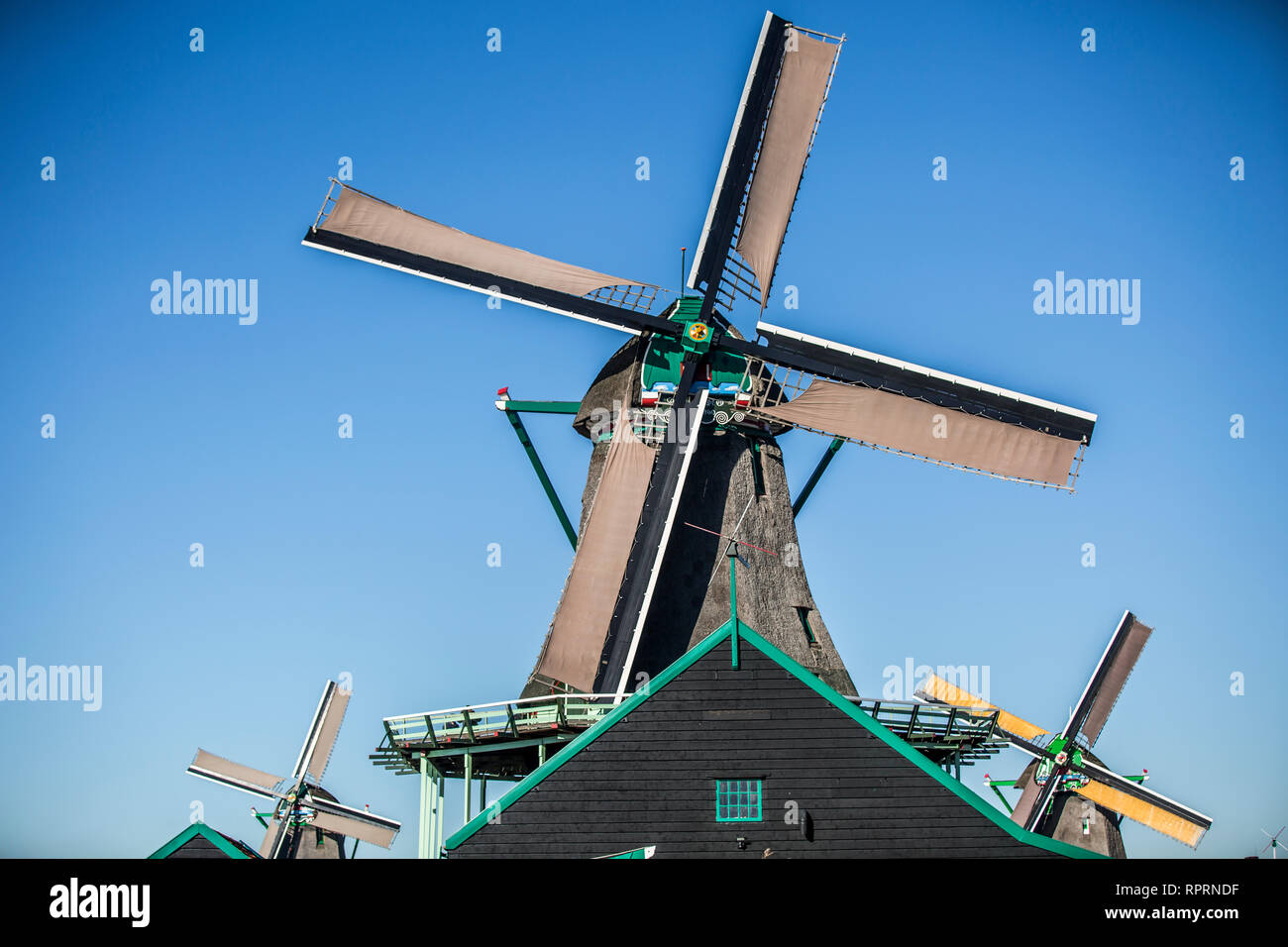 Traditional Dutch windmill Stock Photo - Alamy