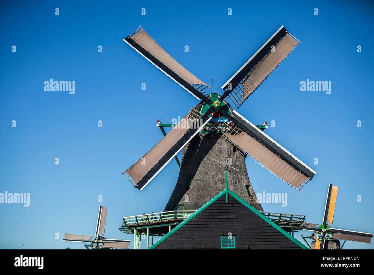 Traditional Dutch windmill Stock Photo - Alamy