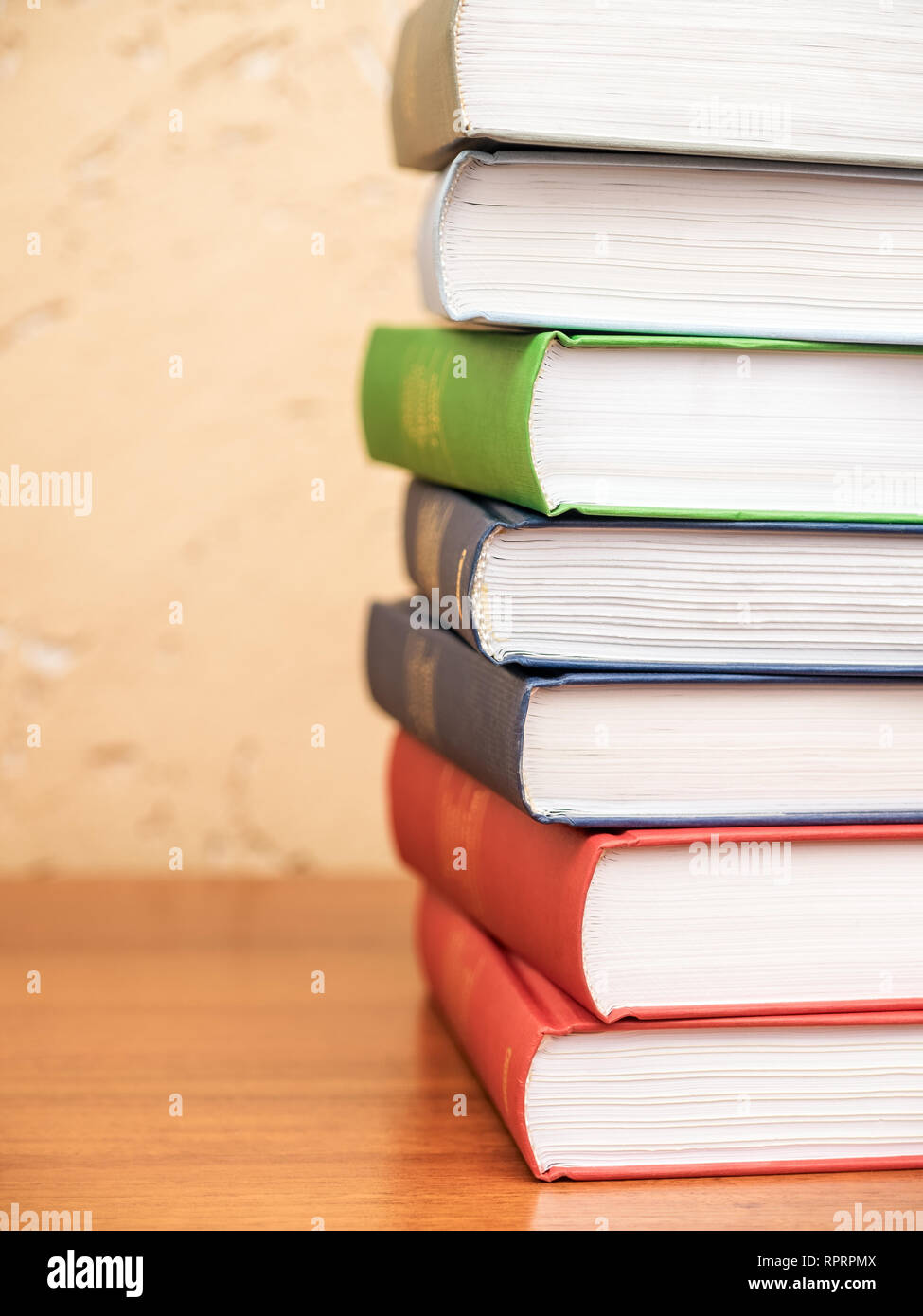 Books lying on the table hi-res stock photography and images - Alamy
