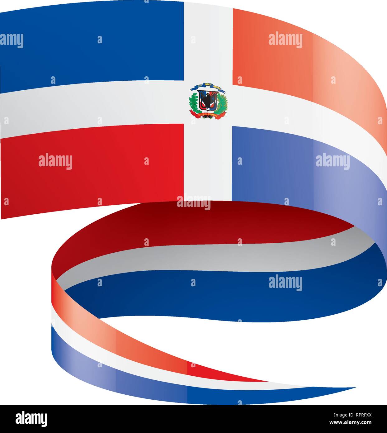 National flag dominicana on Stock Vector Images - Alamy